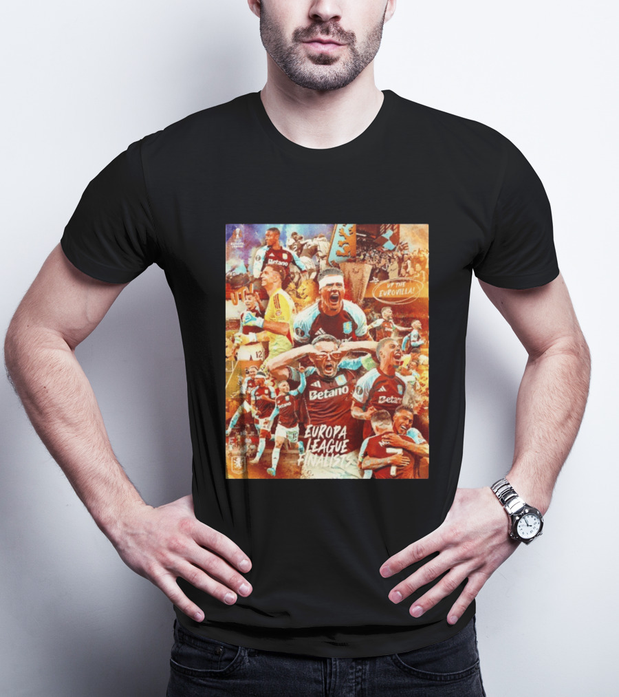 Aston Villa FC Europa League UTV Eurovilla Celebration T-Shirt