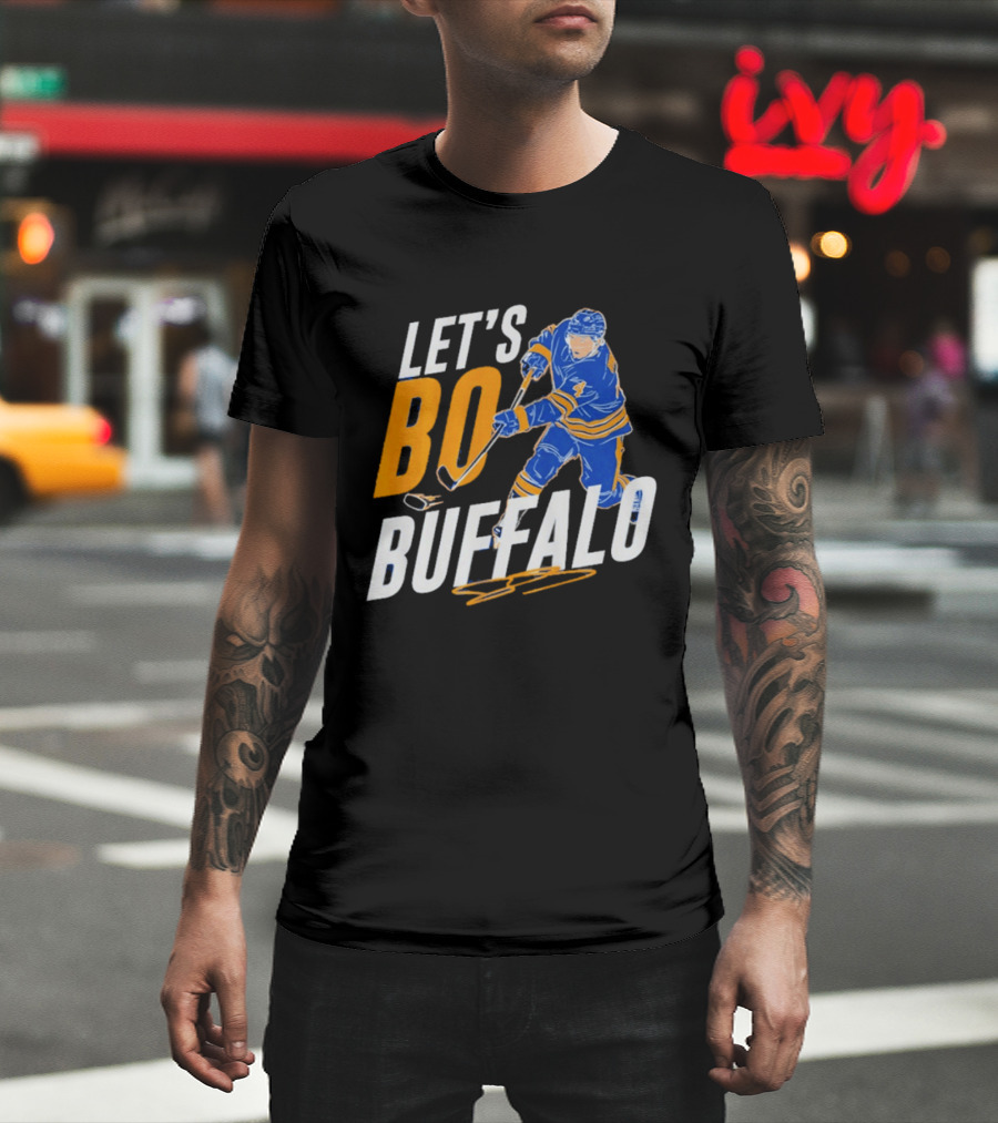 Let's Bo Buffalo Hockey Bowen Byram Buffalo Sabres T-Shirt