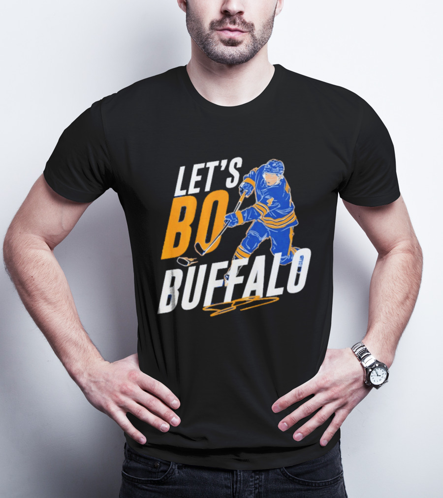 Let's Bo Buffalo Hockey Bowen Byram Buffalo Sabres T-Shirt