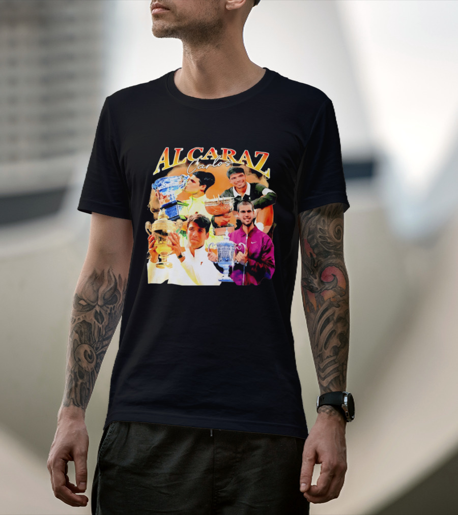 Carlos Alcaraz Tennis Trophies Champion Highlights T-Shirt