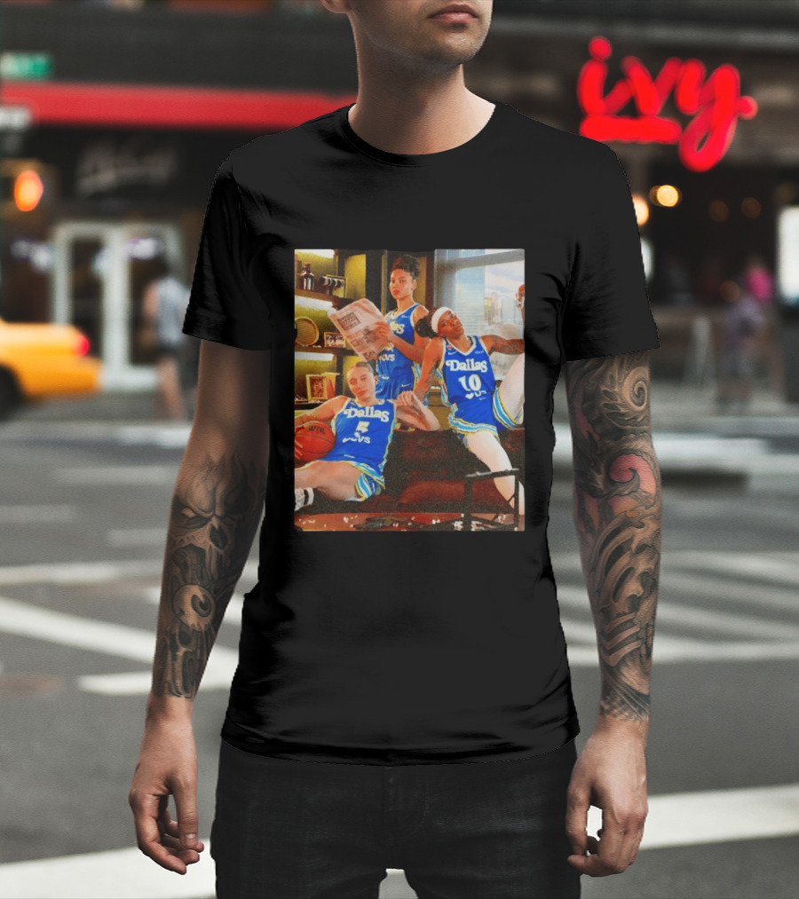 Dallas Wings 2026 Azzi Fudd Paige Bueckers Aziaha James Basketball Photo T-Shirt