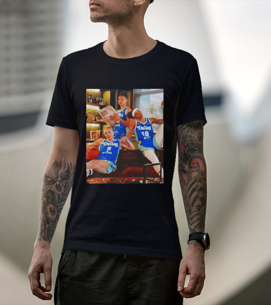 Dallas Wings 2026 Azzi Fudd Paige Bueckers Aziaha James Basketball Photo T-Shirt