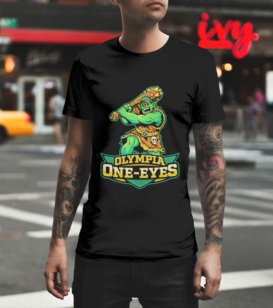 Olympia One Eyes Cyclops With Spiked Mace T-Shirt