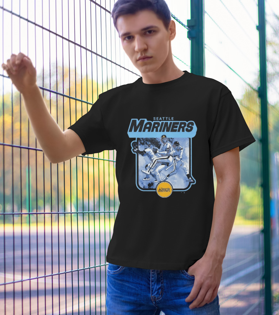 Seattle Mariners Retro Cooperstown Collection Baseball Team Players T-Shirt