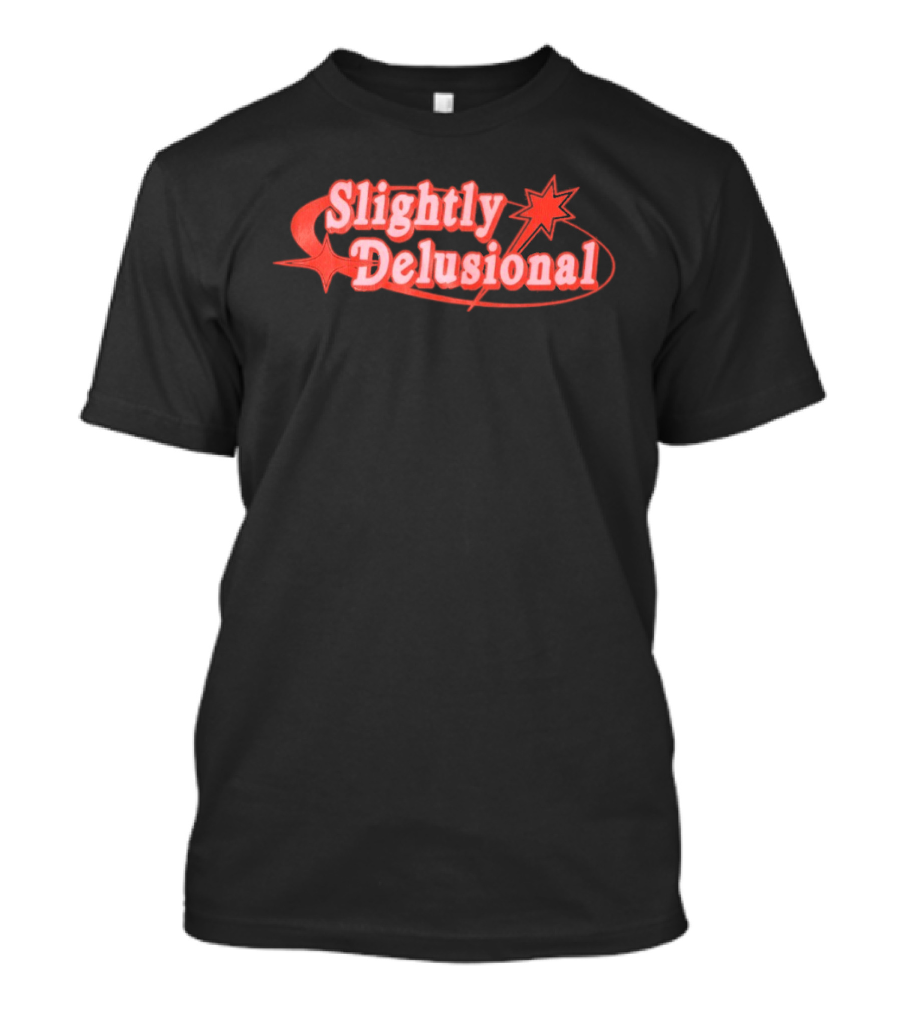 Slightly Delusional Whimsical Star Design With Swirling Orbit T-Shirt