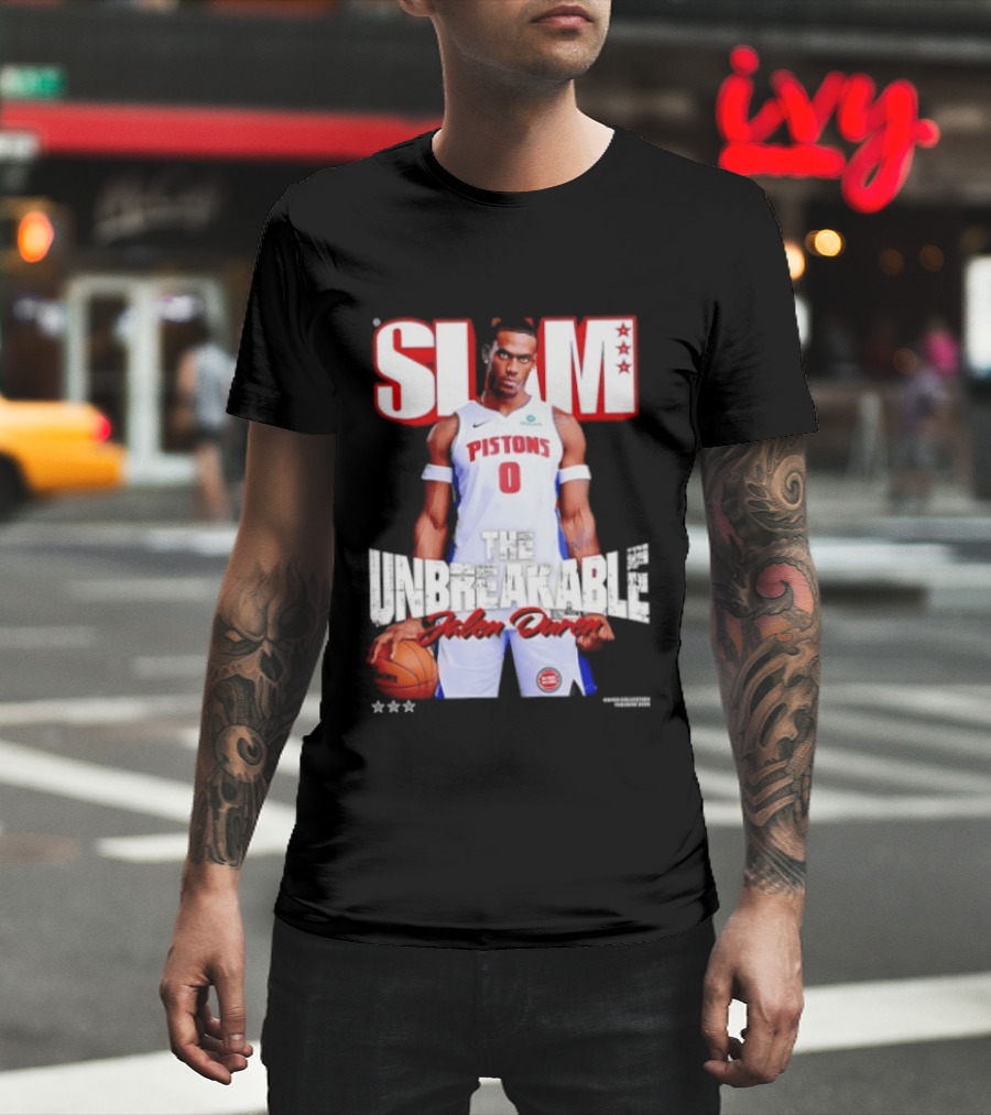 SLAM Jalen Duren Unbreakable Detroit Pistons 260 T-Shirt