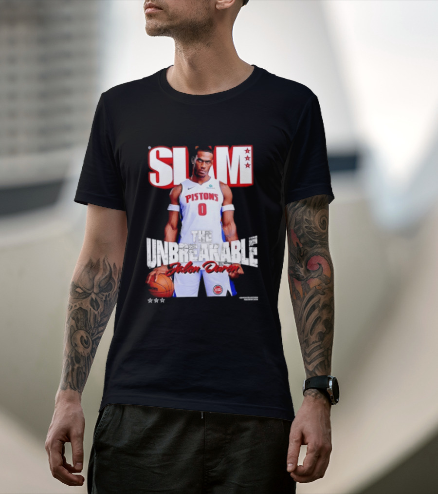 SLAM Jalen Duren Unbreakable Detroit Pistons 260 T-Shirt