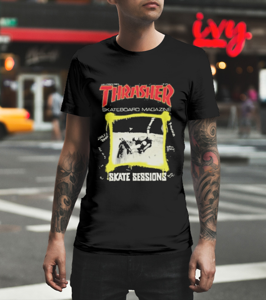 Thrasher Skateboard Magazine December 1983 Skate Sessions T-Shirt