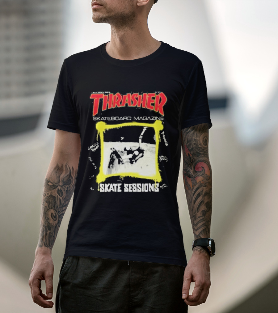 Thrasher Skateboard Magazine December 1983 Skate Sessions T-Shirt