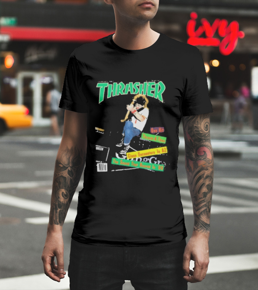 Thrasher Magazine February 1987 Pushead J Sam Somewhere In AZ The Sound You Heard In 86 T-Shirt