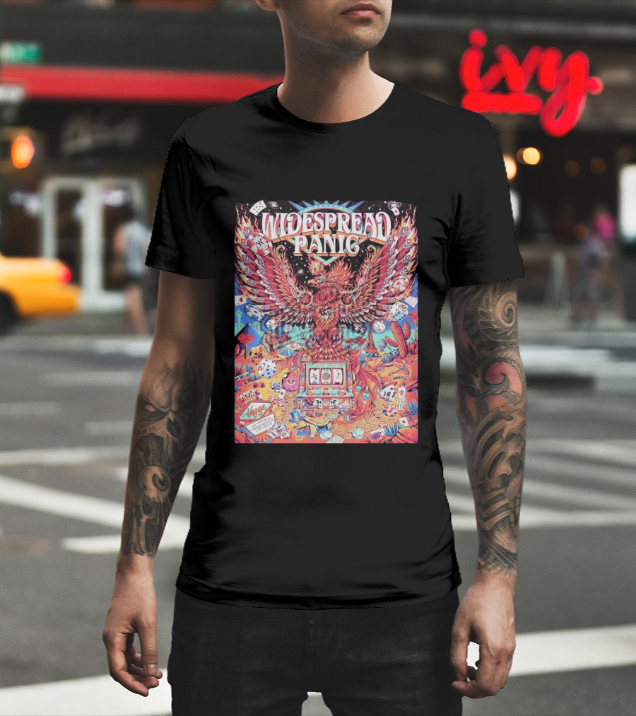 Widespread Panic Las Vegas 2026 Concert With Casino And Phoenix T-Shirt