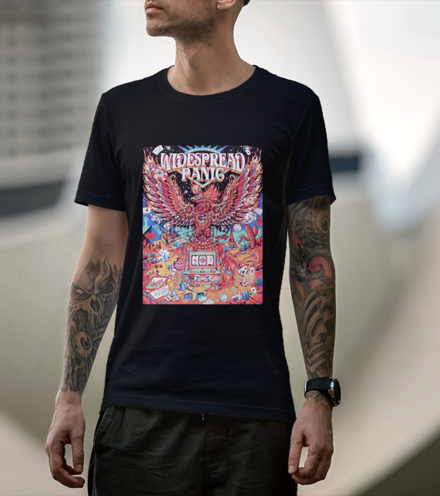 Widespread Panic Las Vegas 2026 Concert With Casino And Phoenix T-Shirt