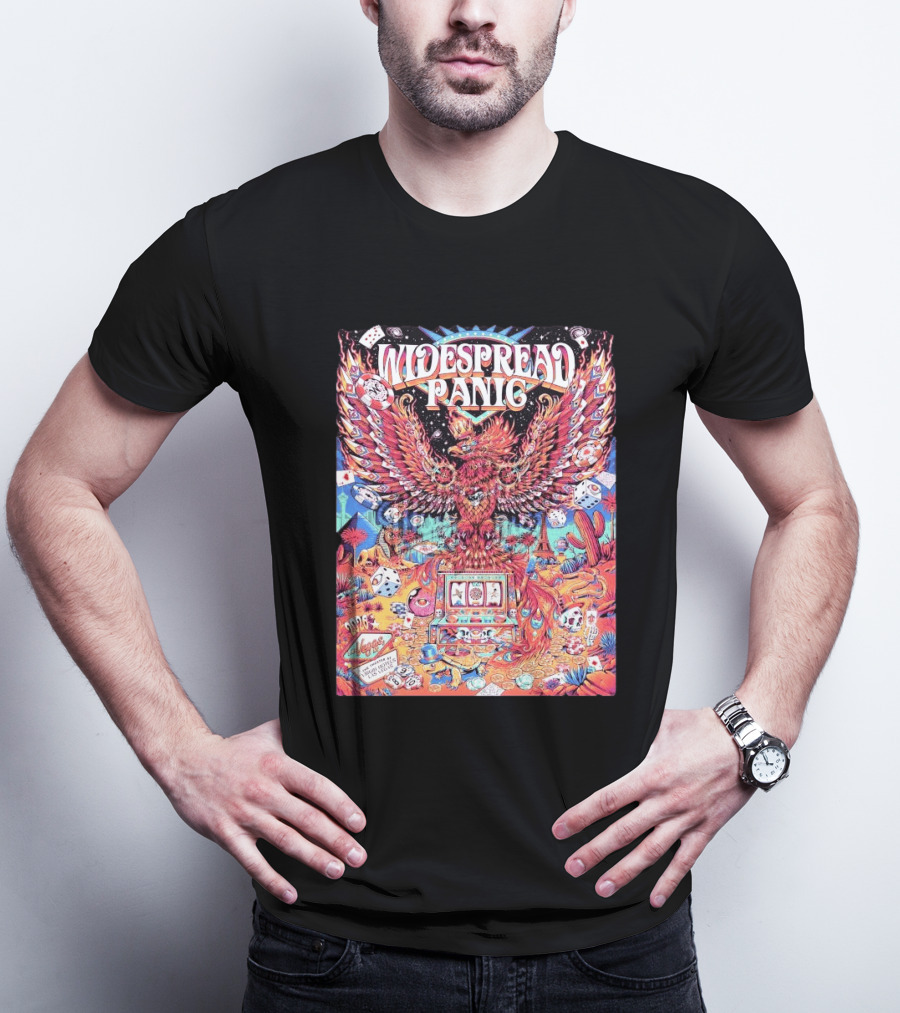 Widespread Panic Las Vegas 2026 Concert With Casino And Phoenix T-Shirt