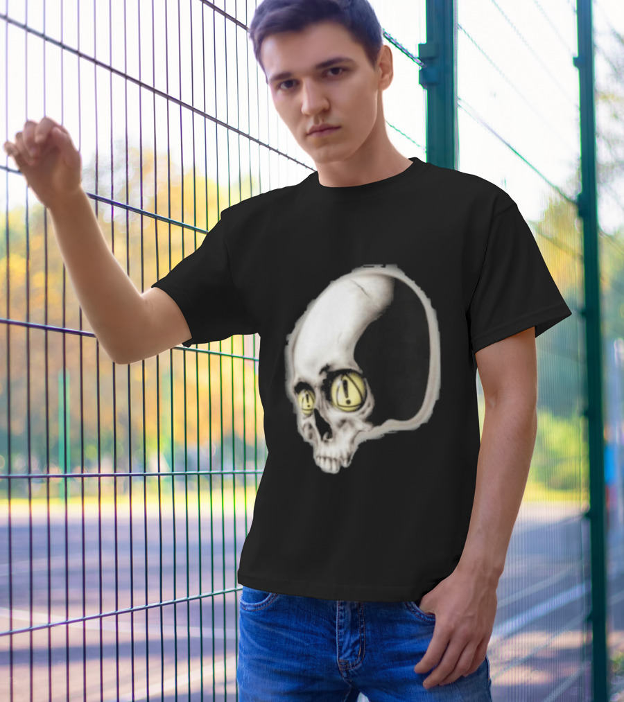 Yeat Dangerous Summer Skull Graphic With Distorted 3D Effect T-Shirt