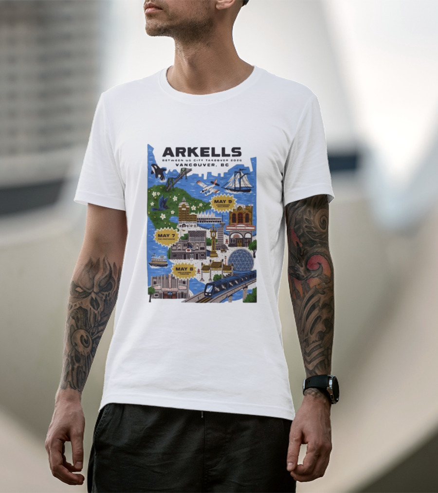 Arkells May 7 2026 The Penthouse Vancouver Concert T-Shirt