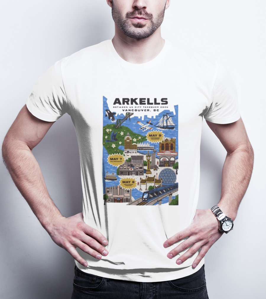 Arkells May 7 2026 The Penthouse Vancouver Concert T-Shirt