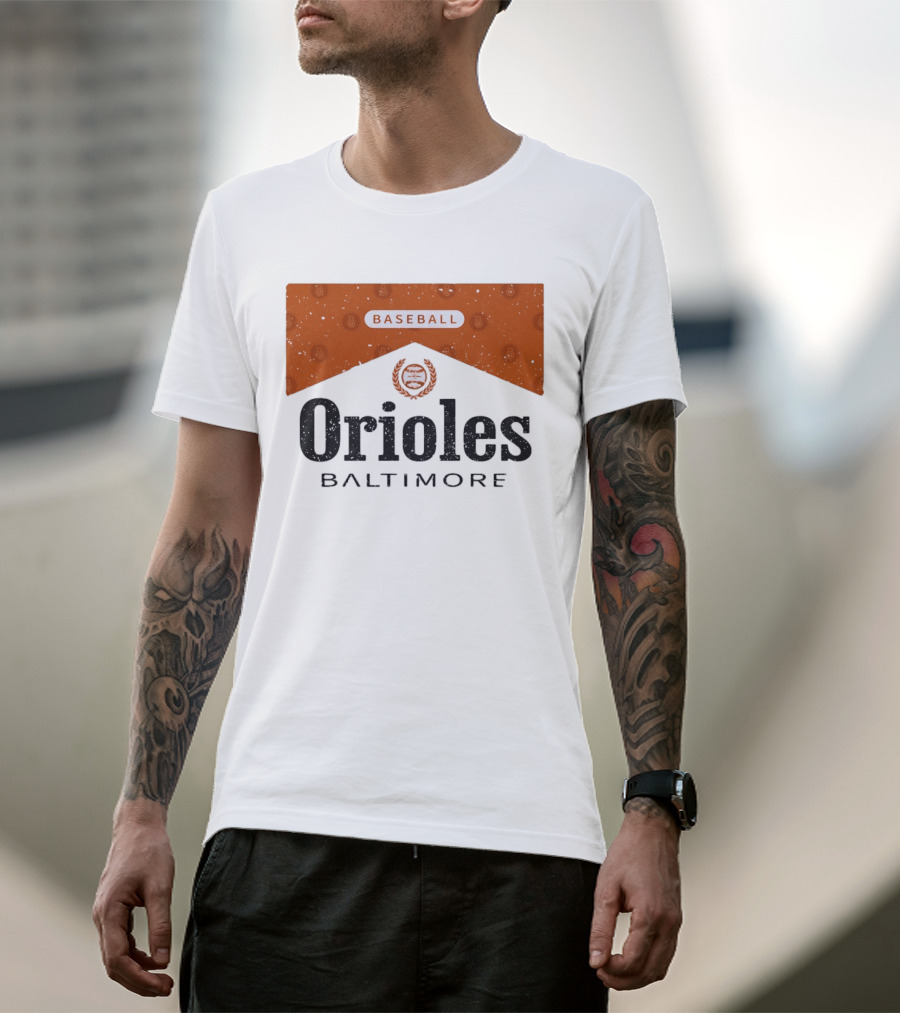 Baltimore Orioles Baseball Marlboro Collaboration T-Shirt