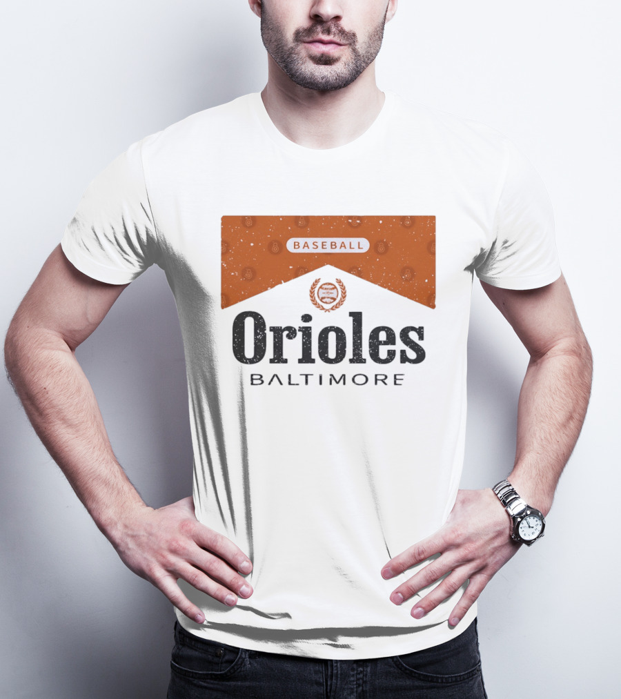 Baltimore Orioles Baseball Marlboro Collaboration T-Shirt