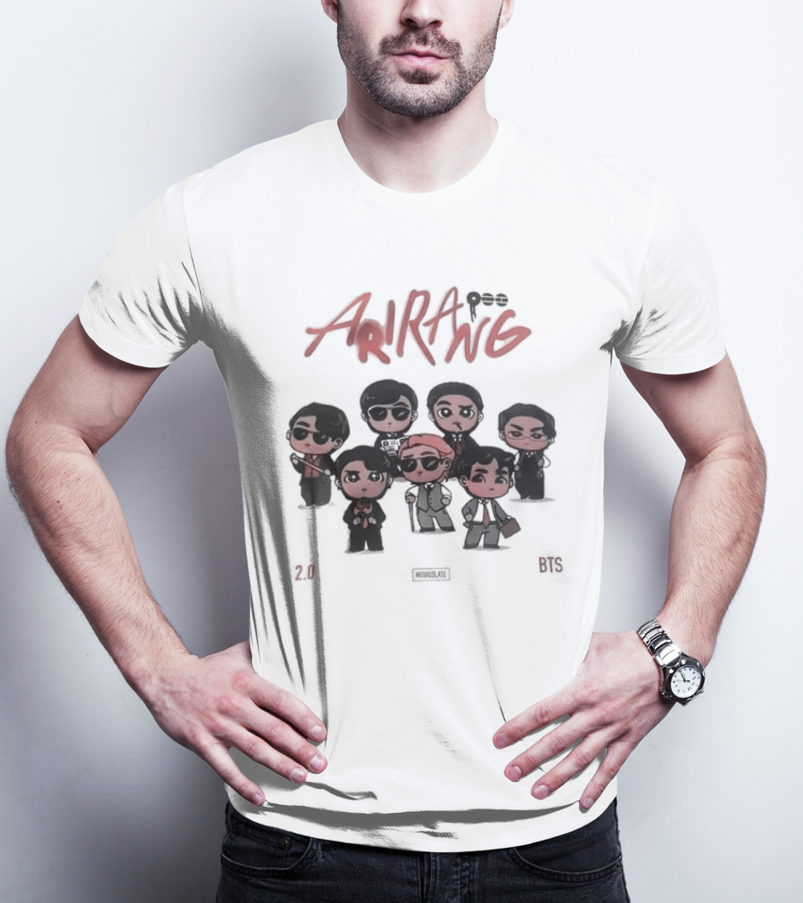 BTS Arirang Chibi 2.0 Collectible Band Figures T-Shirt