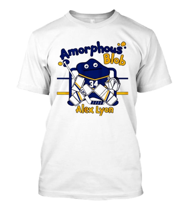 Buffalo Hockey Amorphous Blob Alex Lyon 34 T-Shirt
