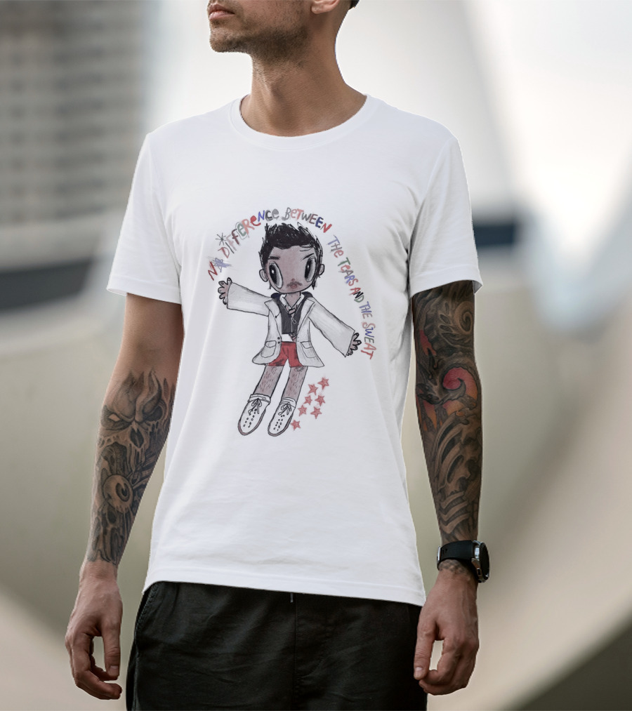 Harry Styles No Difference Between Tears And Sweat Cartoon T-Shirt