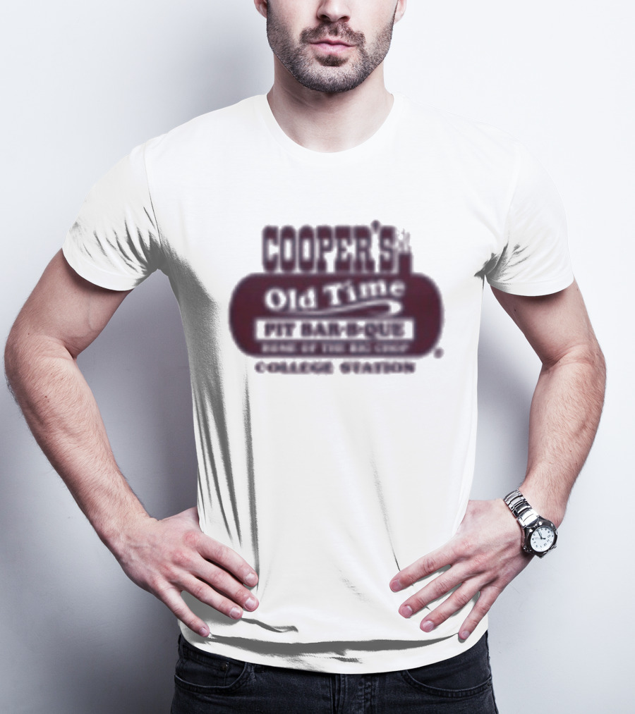 Cooper's Old Time Pit Bar B Que Home Of The Big Chop College Station Texas T-Shirt
