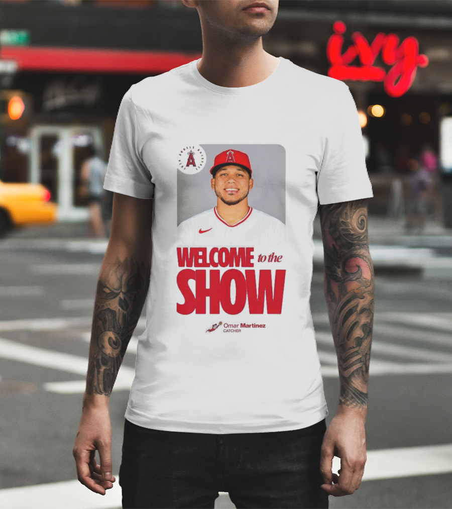 Los Angeles Angels Juan Lagares Welcome To The Show MLB Baseball T-Shirt
