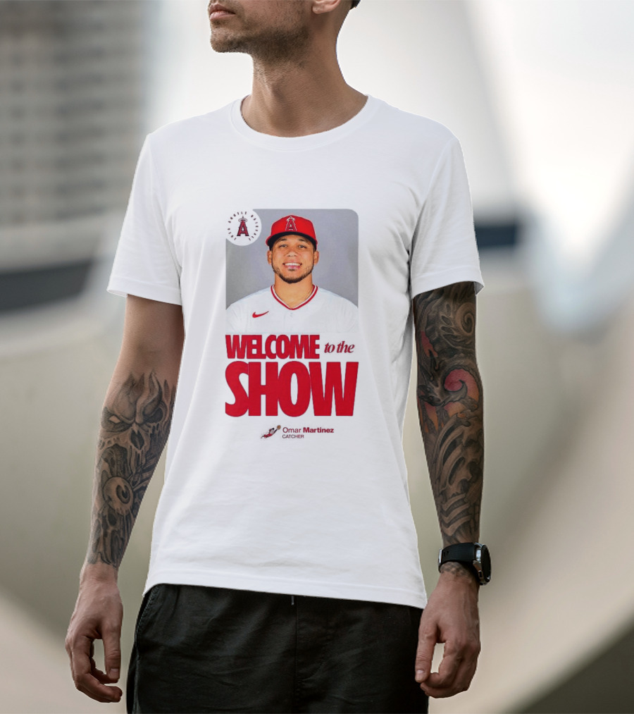 Los Angeles Angels Juan Lagares Welcome To The Show MLB Baseball T-Shirt