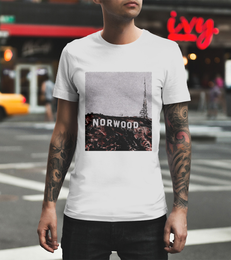 Norwood Hills Sign Parody Hollywood Hills T-Shirt