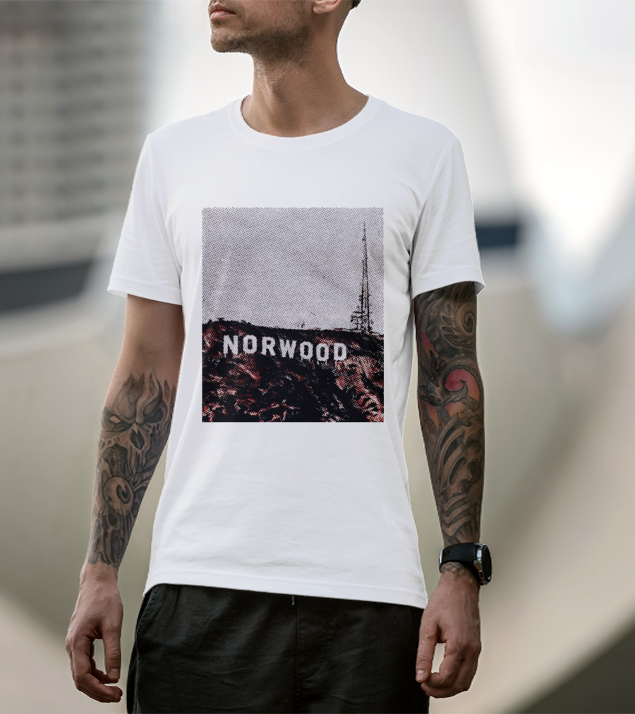 Norwood Hills Sign Parody Hollywood Hills T-Shirt