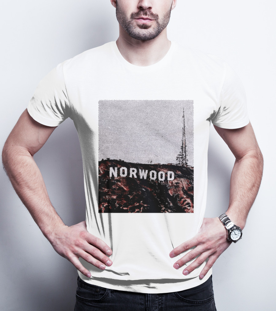 Norwood Hills Sign Parody Hollywood Hills T-Shirt