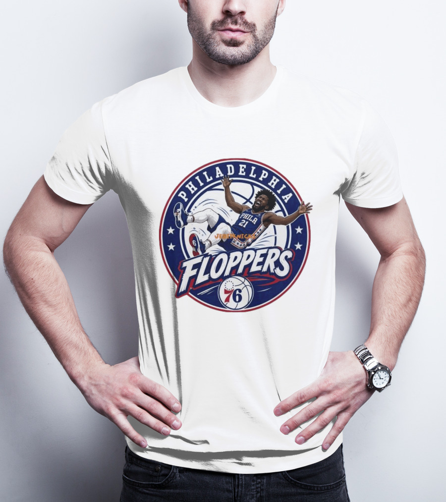 Philadelphia Floppers Joel Embiid 76ers Basketball 2026 T-Shirt