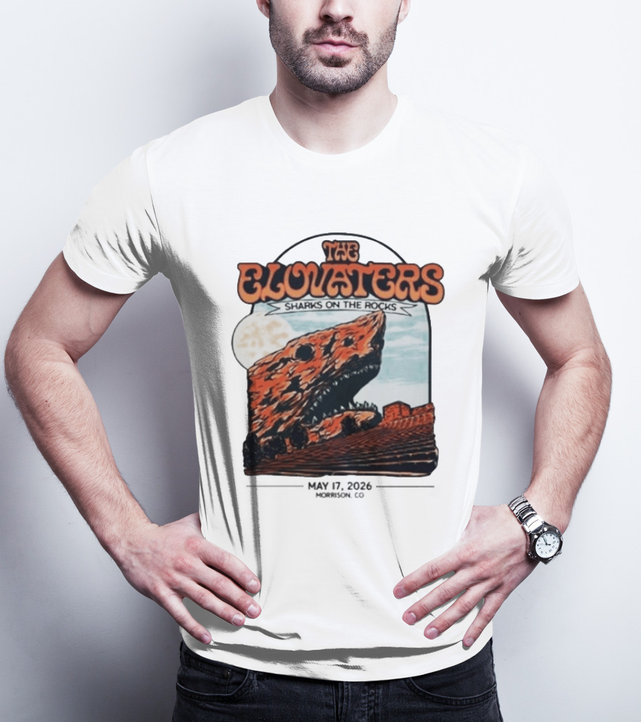 The Elovaters Sharks On The Rocks Red Rocks Amphitheatre 5 17 26 T-Shirt