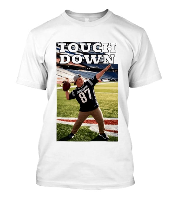 Touchdown Gronkowski 87 Football Player Stadium T-Shirt