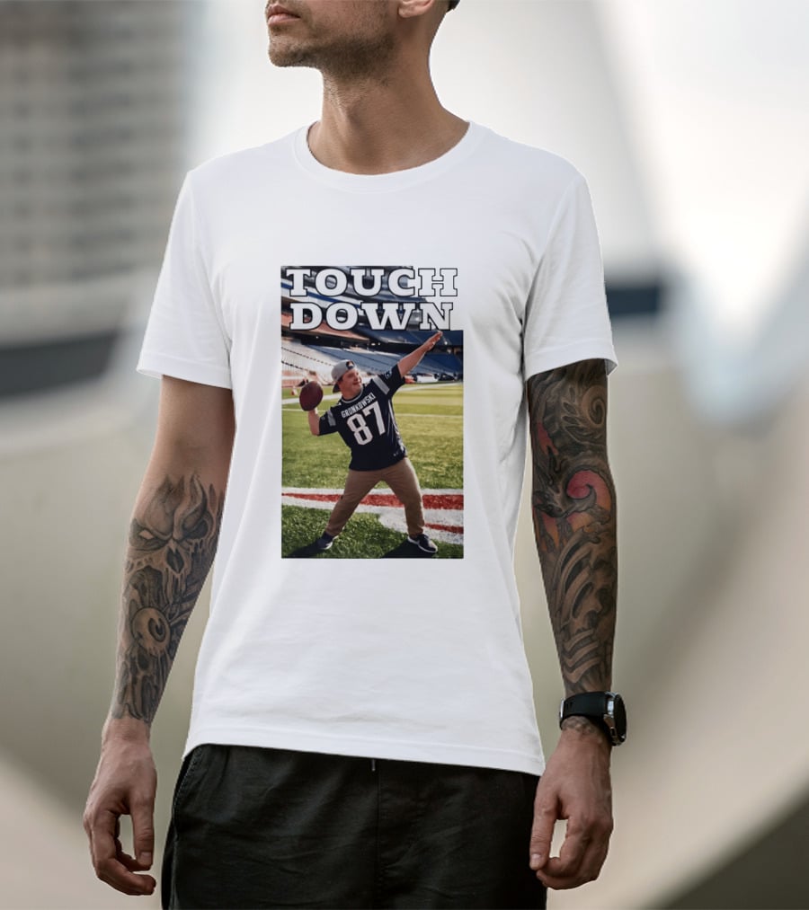 Touchdown Gronkowski 87 Football Player Stadium T-Shirt