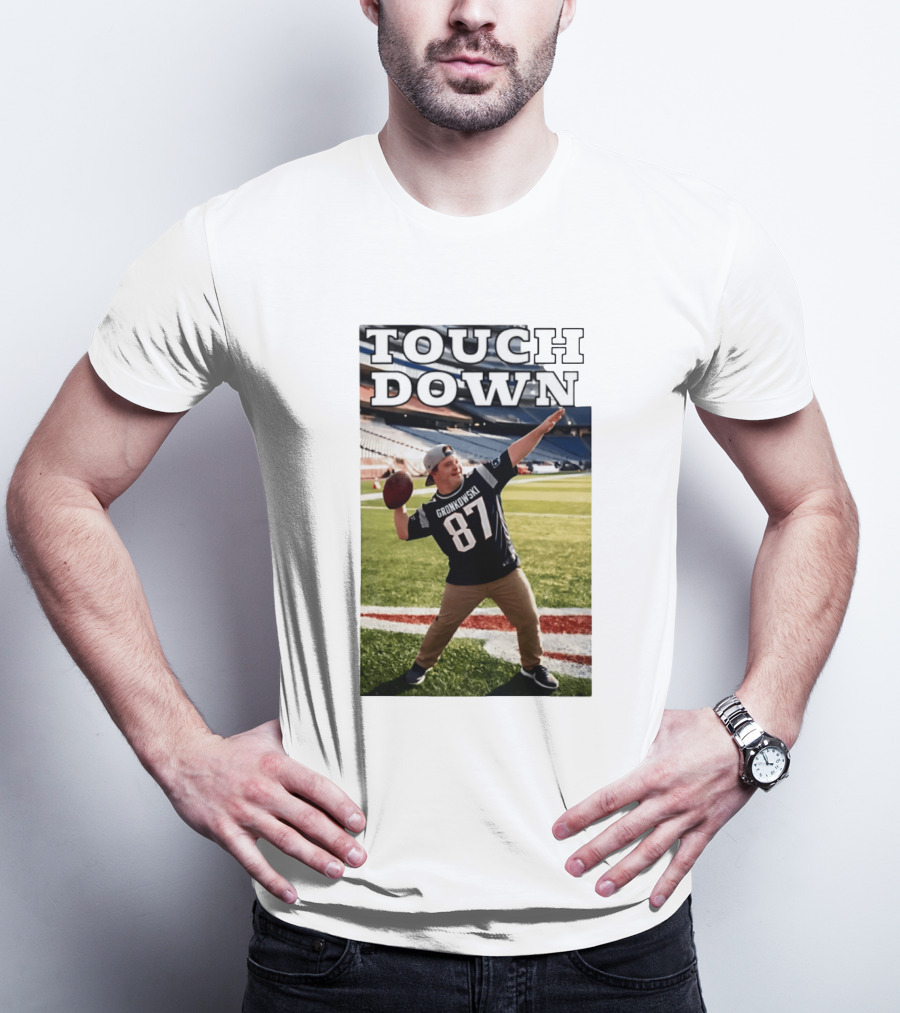 Touchdown Gronkowski 87 Football Player Stadium T-Shirt