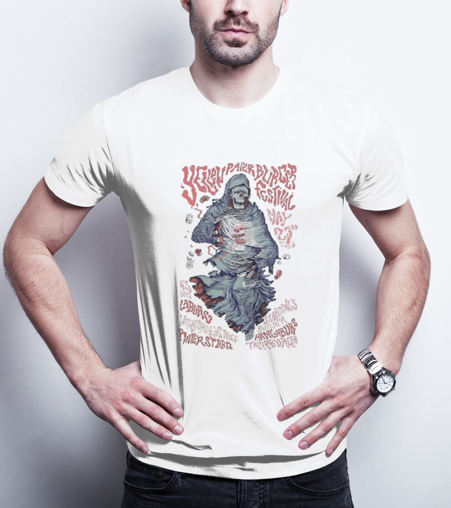 Yellow Paper Burger Fest Vol 5 Eagle Rock California Event T-Shirt