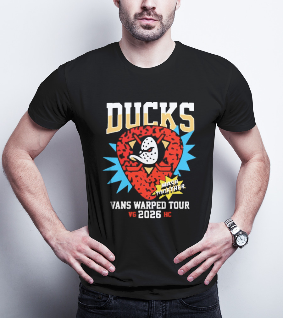 Anaheim Ducks Vans Warped Tour 2026 Smash The Patriarchy T-Shirt