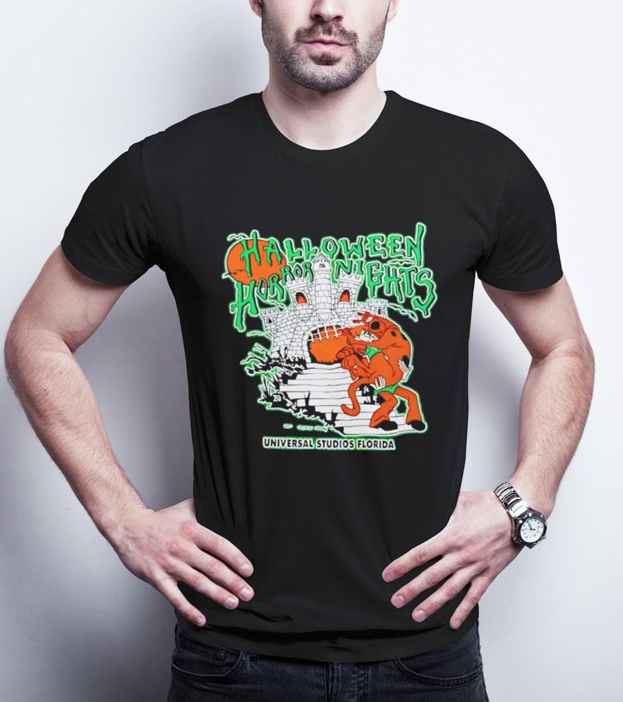 Halloween Horror Nights Universal Studios Florida Scoob Night Razors In The Night Beyond Human T-Shirt