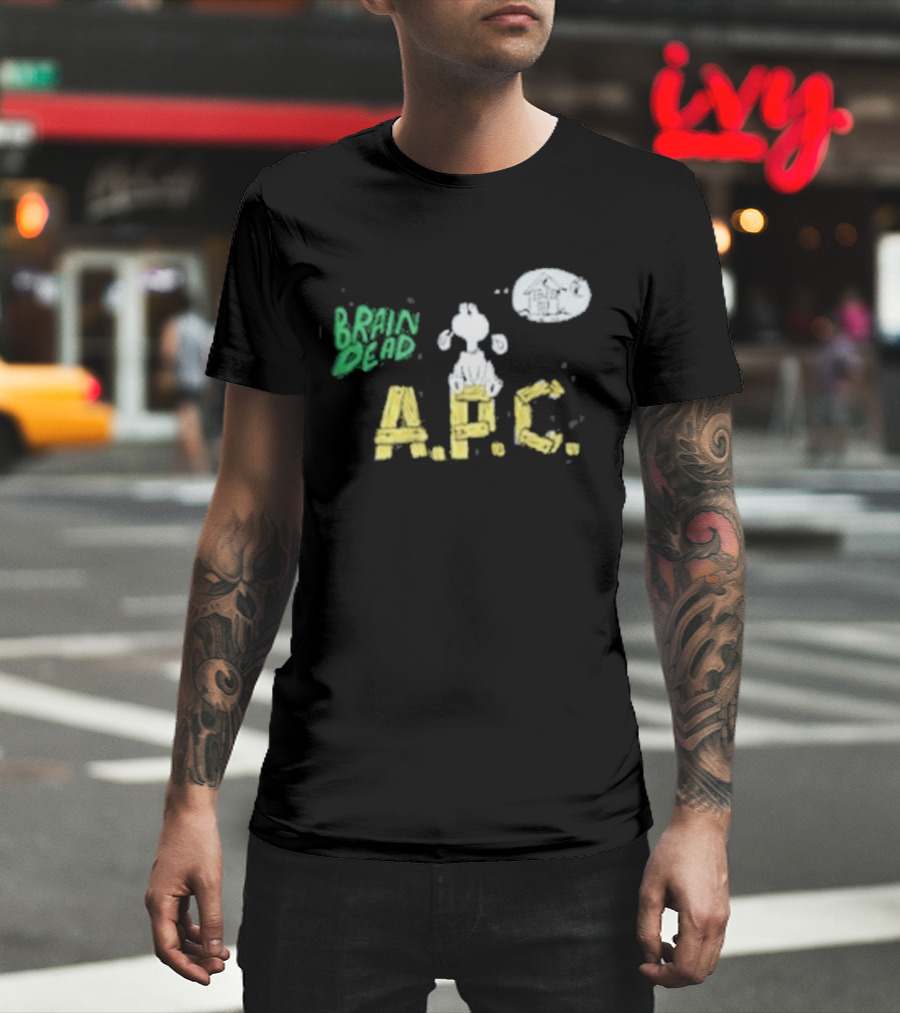 Brain Dead A.P.C. Homesick Dog With House In Thought Bubble T-Shirt