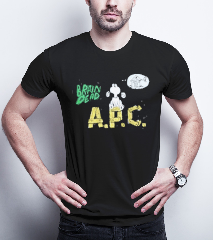 Brain Dead A.P.C. Homesick Dog With House In Thought Bubble T-Shirt