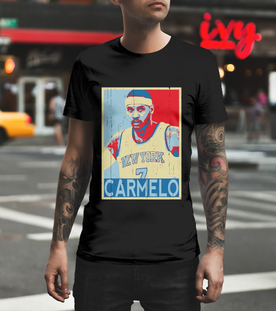 New York Knicks Carmelo Anthony 7 NBA T-Shirt