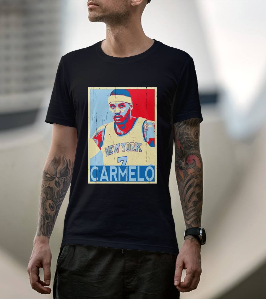 New York Knicks Carmelo Anthony 7 NBA T-Shirt