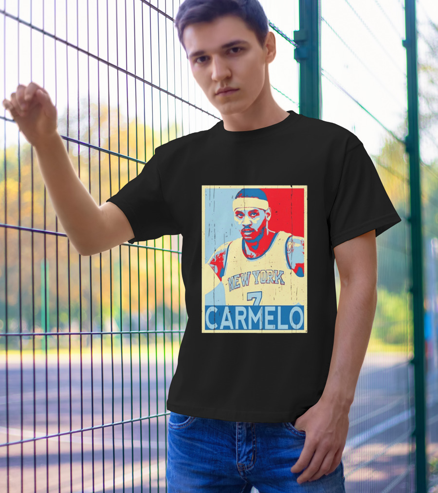 New York Knicks Carmelo Anthony 7 NBA T-Shirt
