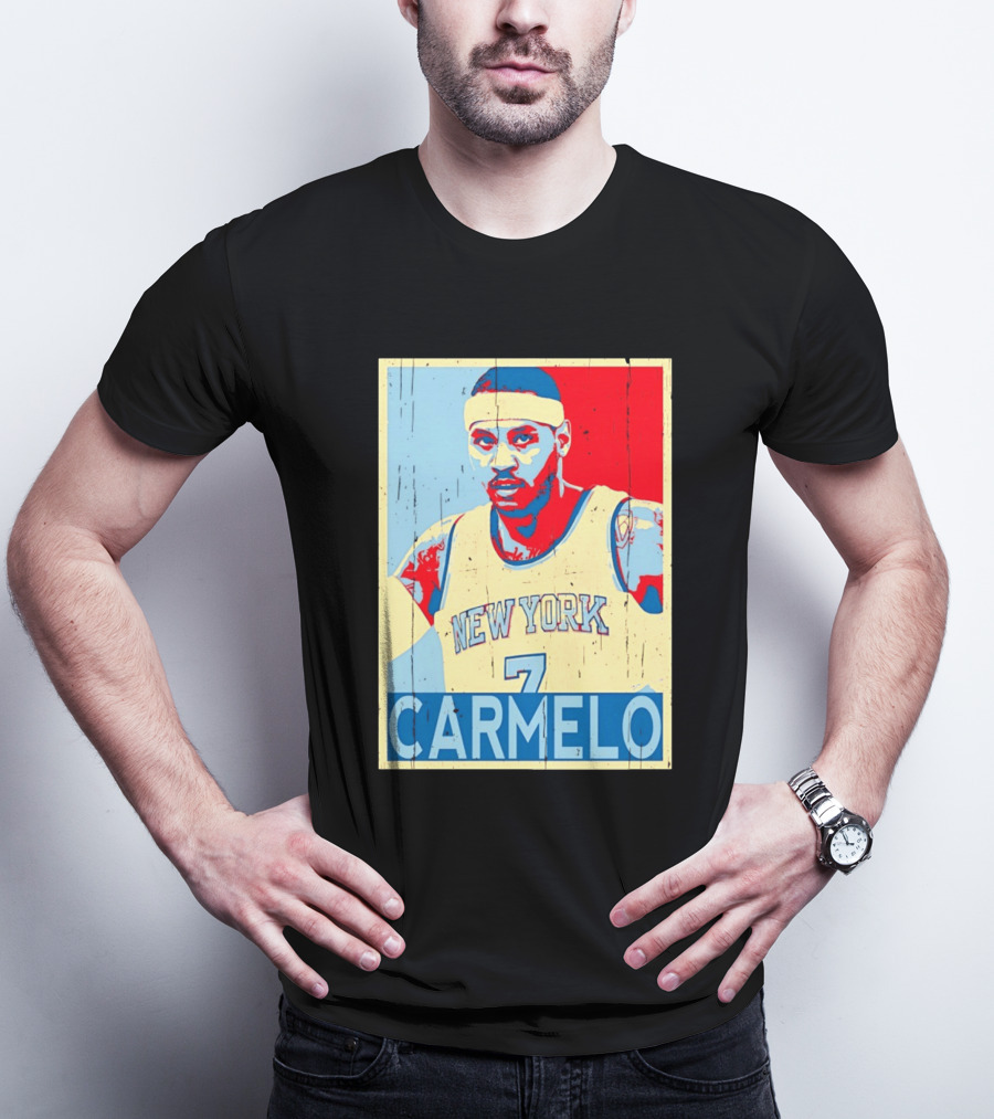 New York Knicks Carmelo Anthony 7 NBA T-Shirt