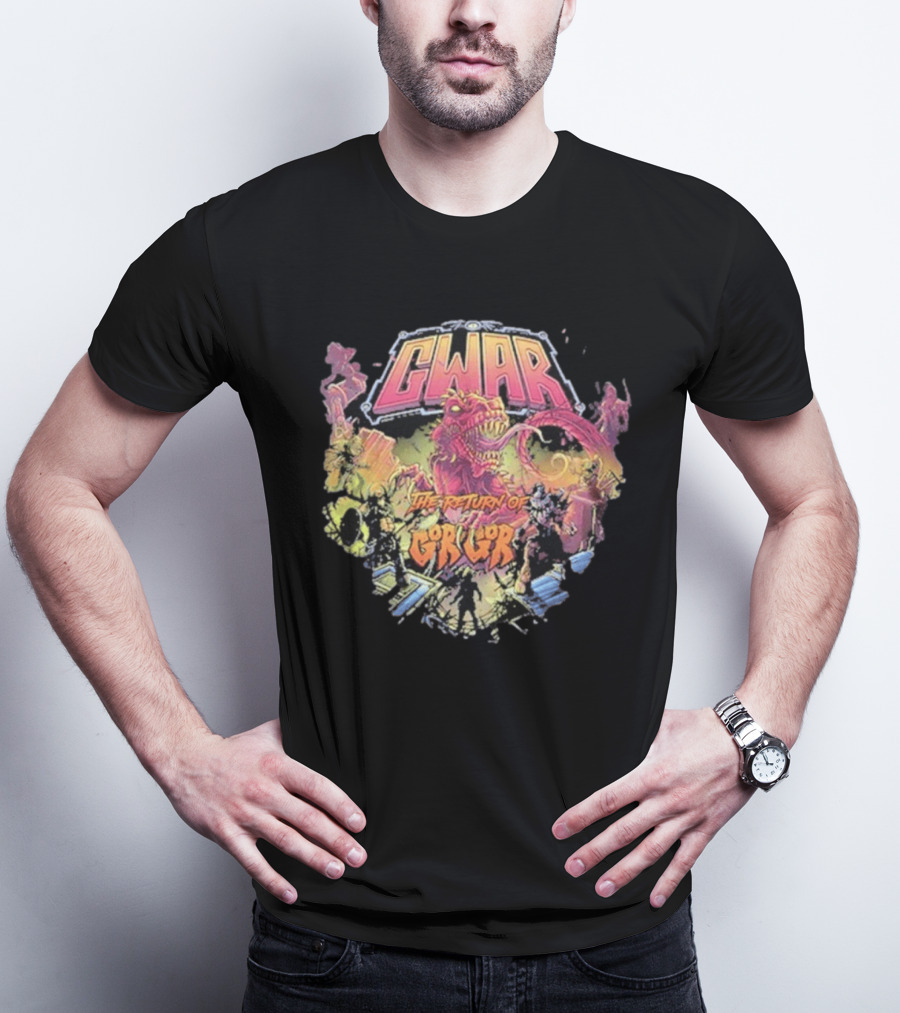Gwar The Return Of Gor Gor Dinosaur Retro Band T-Shirt