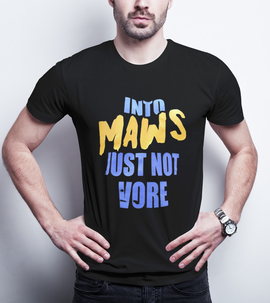 Into Maws Just Not Vore Blue Yellow T-Shirt