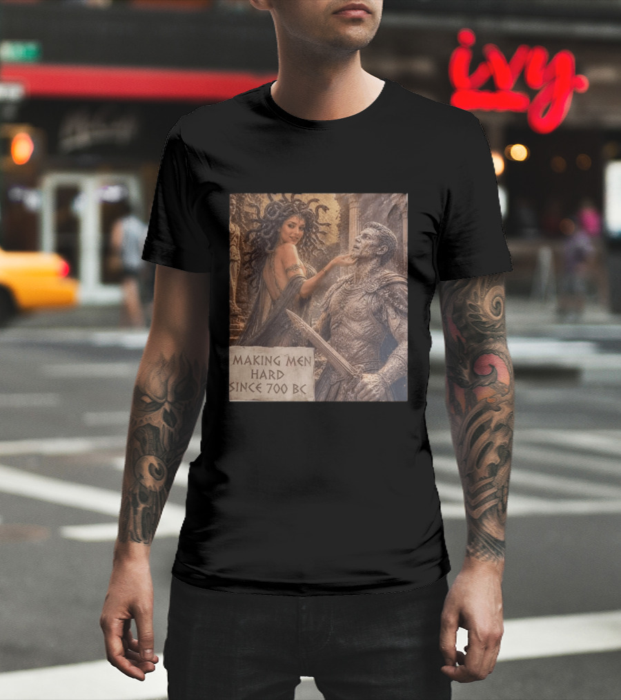Medusa Making Men Hard Since 700 BC Greek Mythology Humor T-Shirt