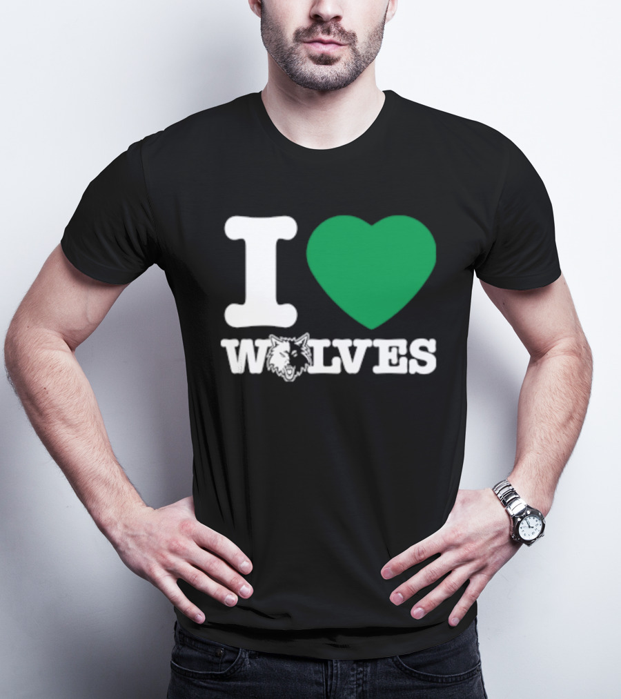 Minnesota Timberwolves I Love Wolves T-Shirt