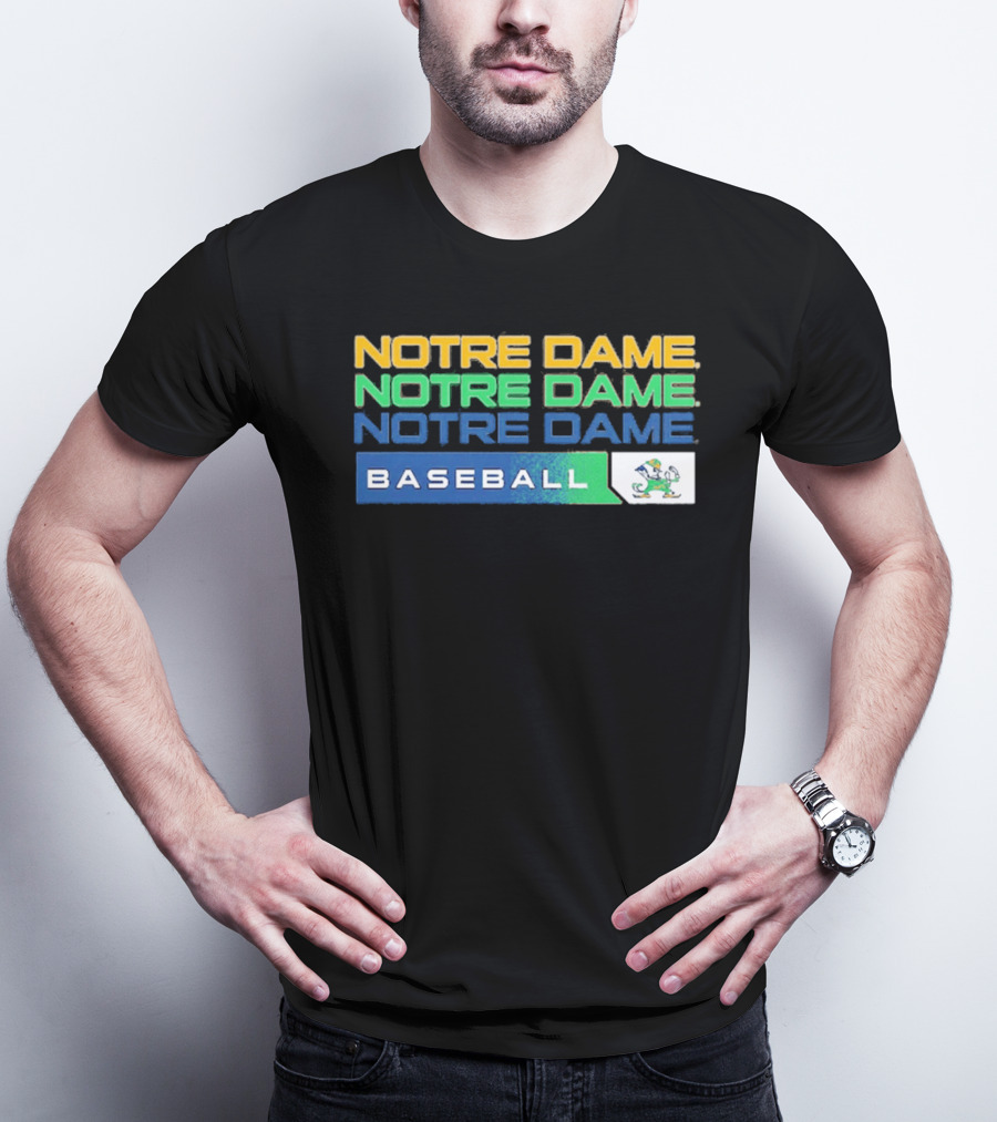 Notre Dame College Baseball Fighting Irish Tri Blend 2026 T-Shirt